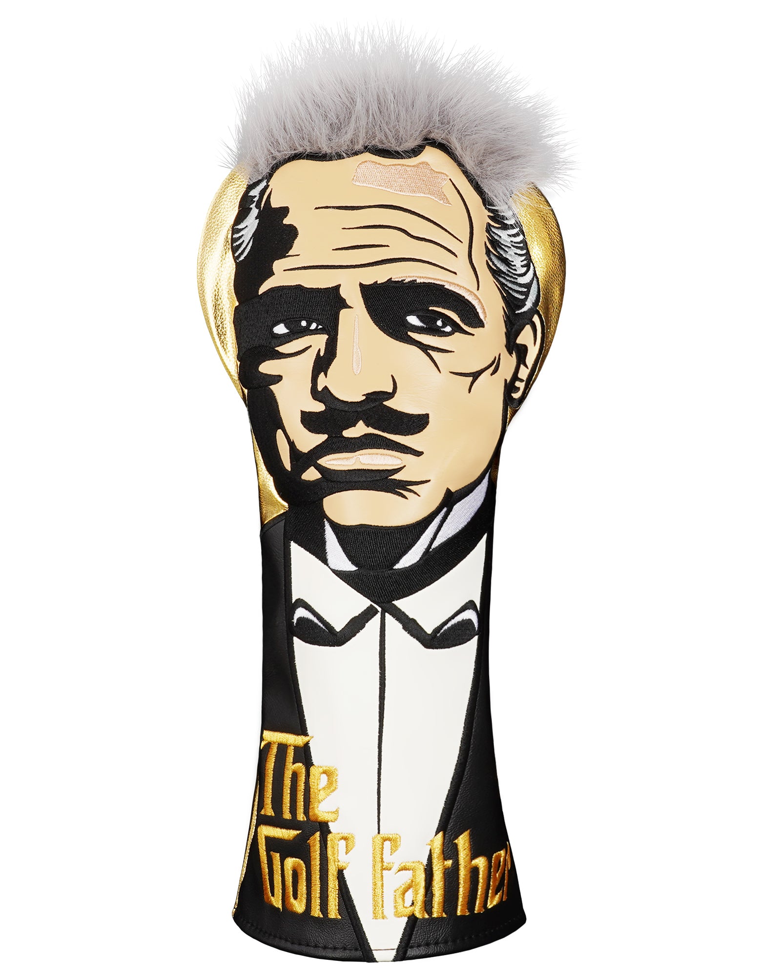 Golden PU Godfather Driver Head Cover – kaimay