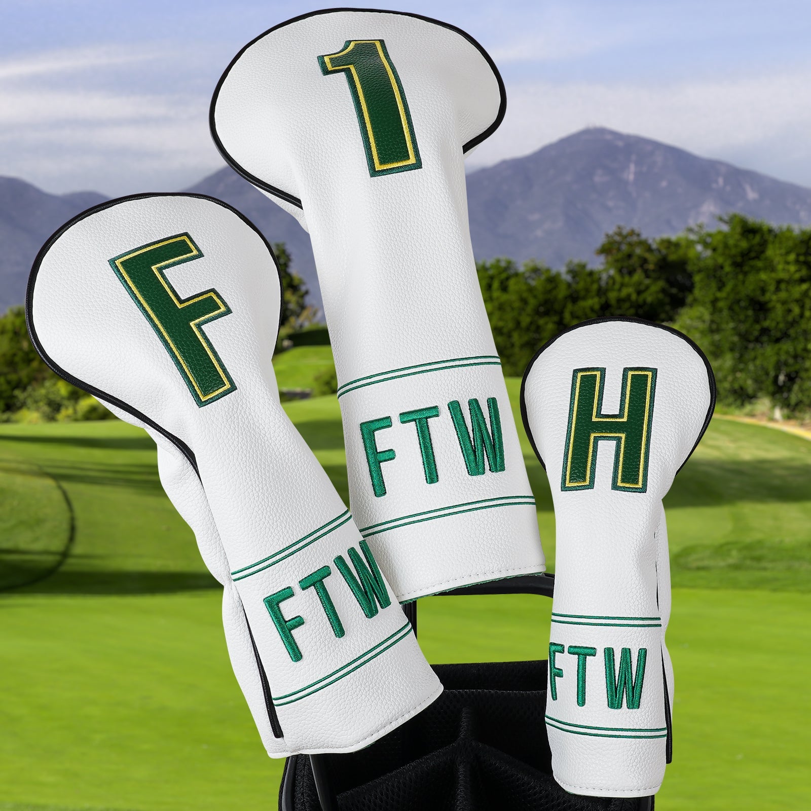 White FTW Driver Head Cover – kaimay