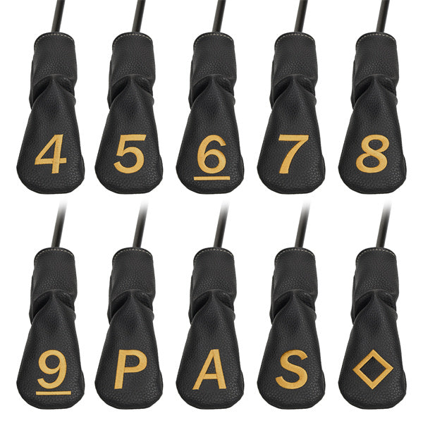 Gold Numbers Hybrid Iron Head Covers Set – kaimay